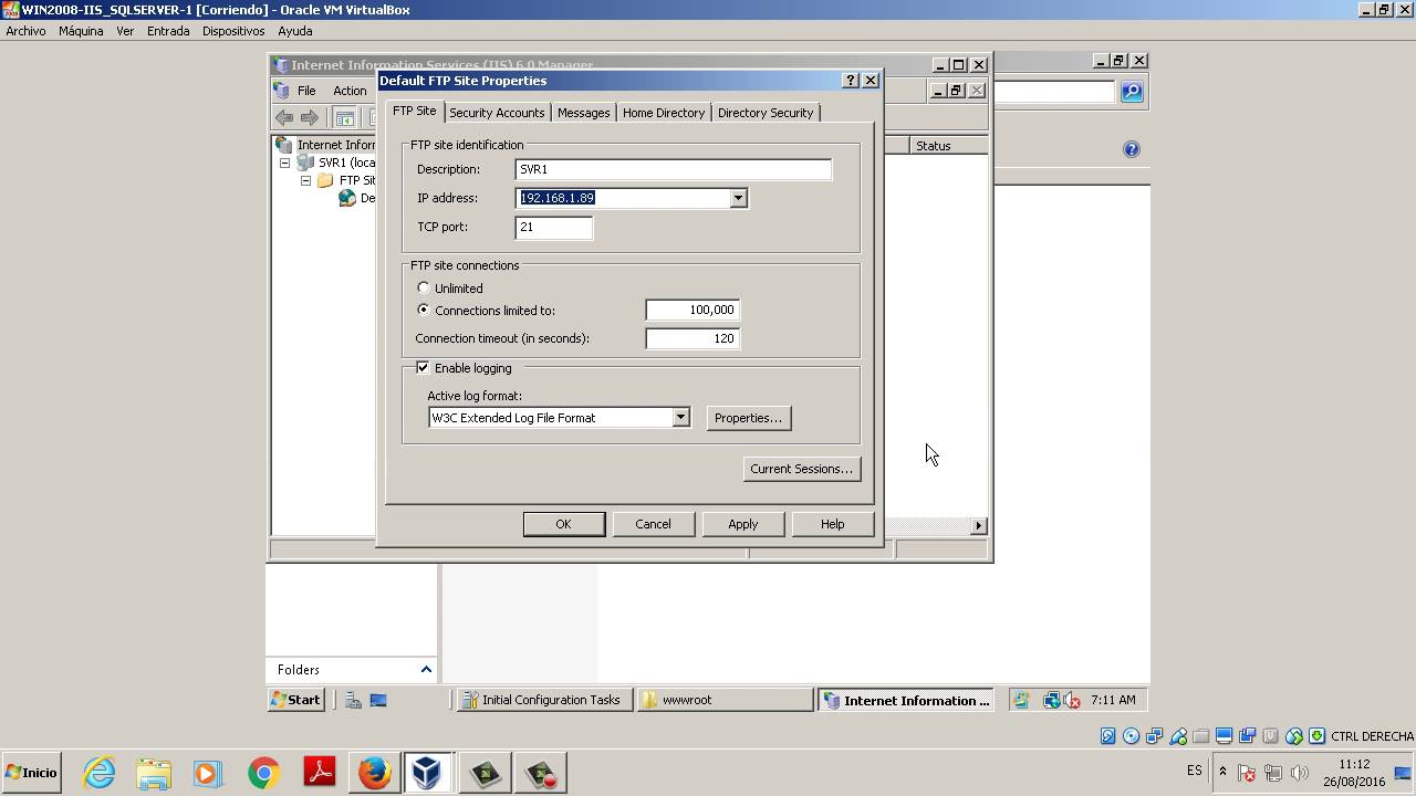 Clase 26 Agosto Programacion Servidor Asp Iis Sqlserver Youtube