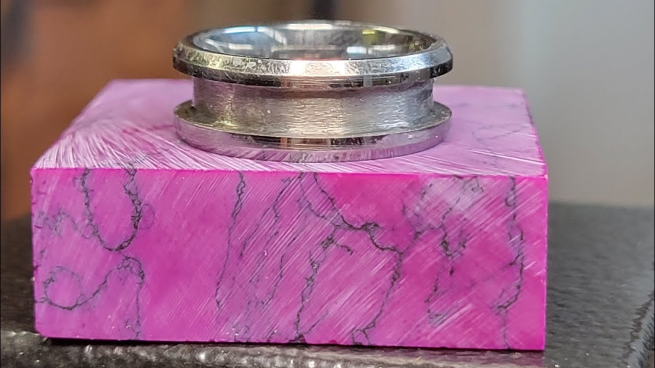 The Making of the Purple Matrix Tru-Stone ring... - YouTube