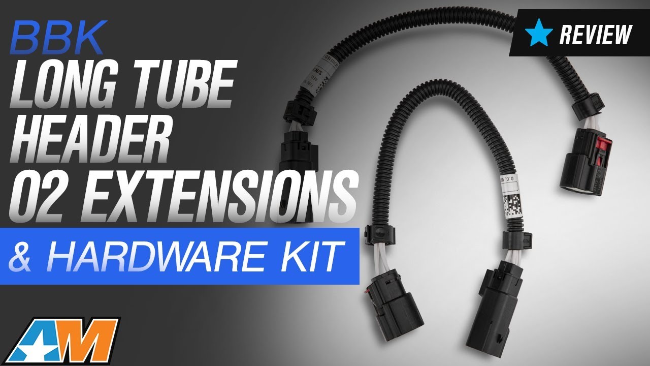 2015-2017 Mustang GT BBK Long Tube Header O2 Extensions and Hardware ...