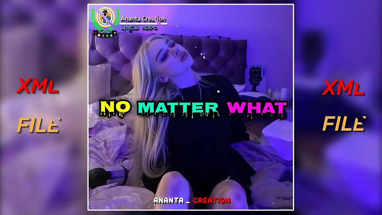 No Matter What || English Song || Alight Motion XML File Link In Description || Ananta Creation ...