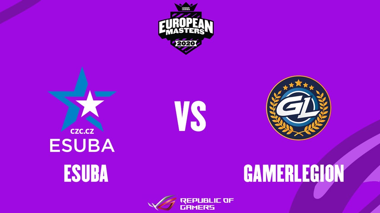 eSuba vs Gamer Legion @ Předkolo EU Masters 2020 - YouTube