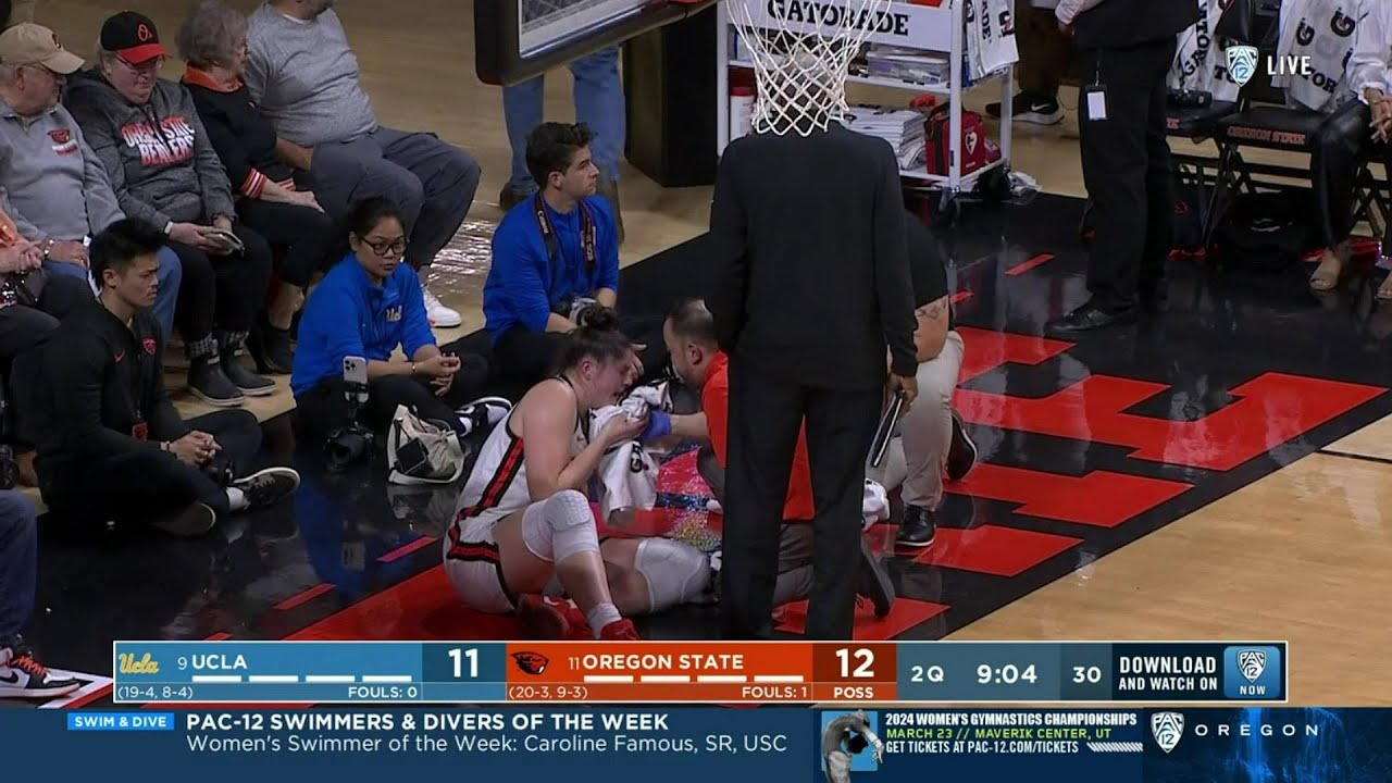 🤕 INTENTIONAL Foul After Raegan Beers ELBOWED, Helped Into Locker Room ...