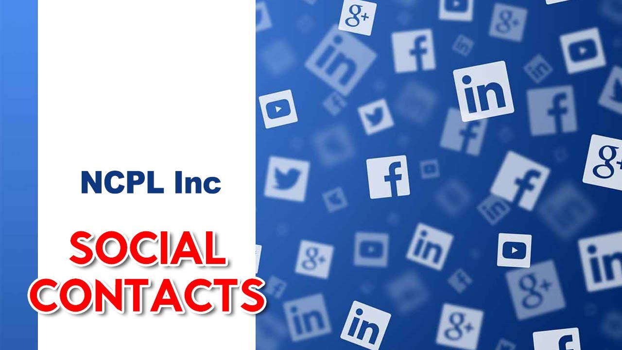 NCPL Inc Social Contacts - YouTube
