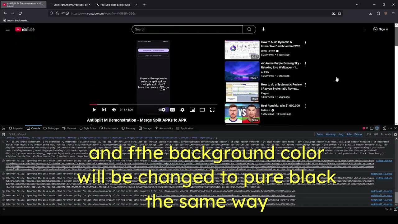 Youtube Pure/AMOLED Black Theme for Desktop/Website - Userscript - YouTube