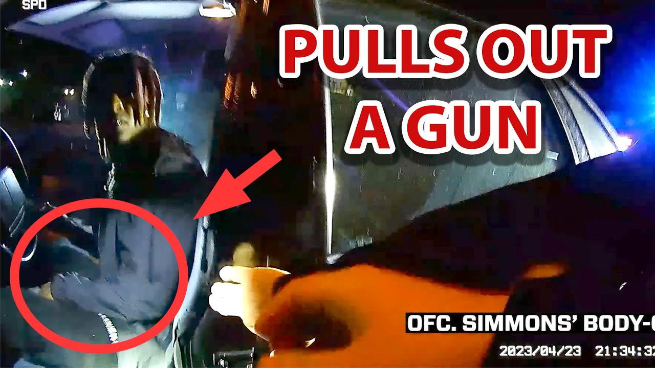 Suspect Pulls Out AUTOMATIC Glock on Cops! | Police Vision - YouTube