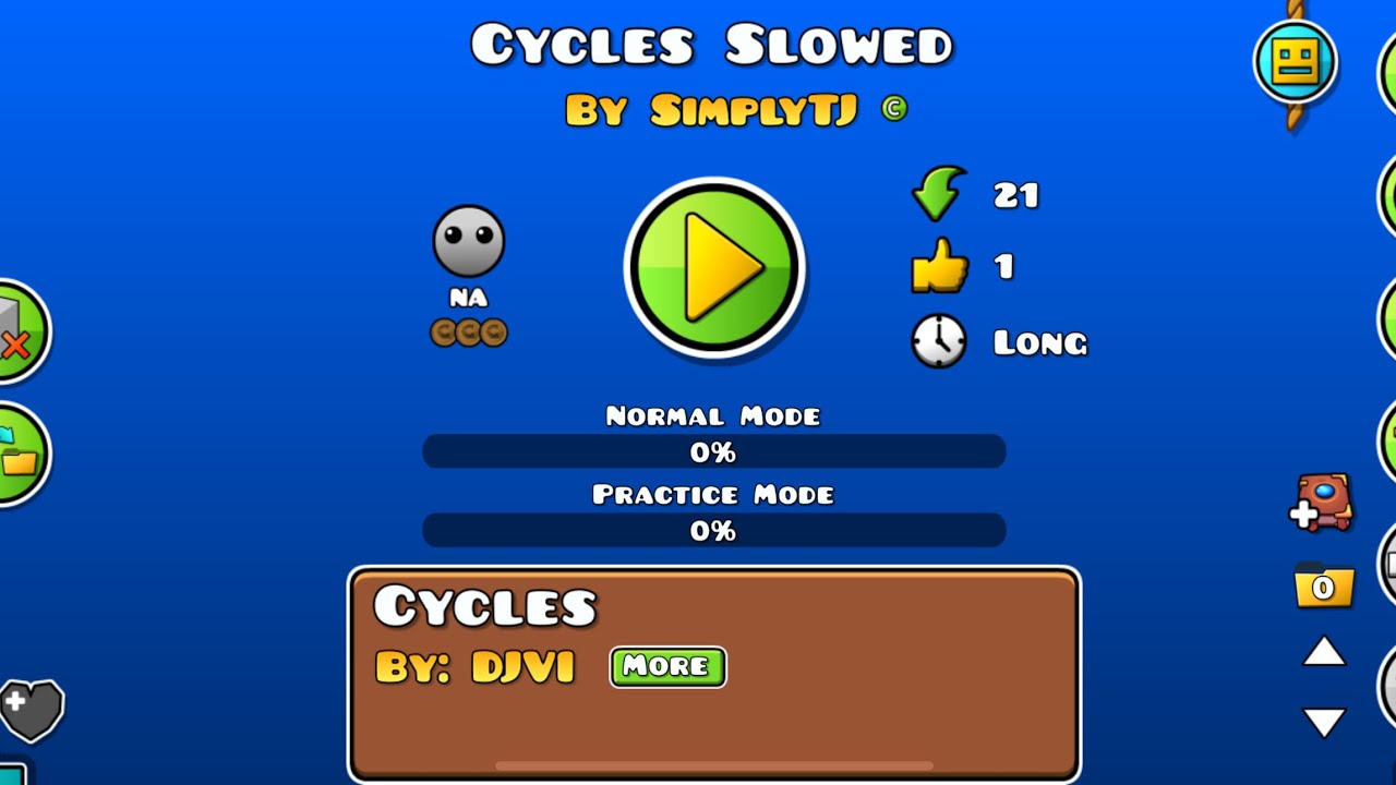 GEOMETRY DASH | Cycles Slowed By SimplyTJ (Me) - YouTube