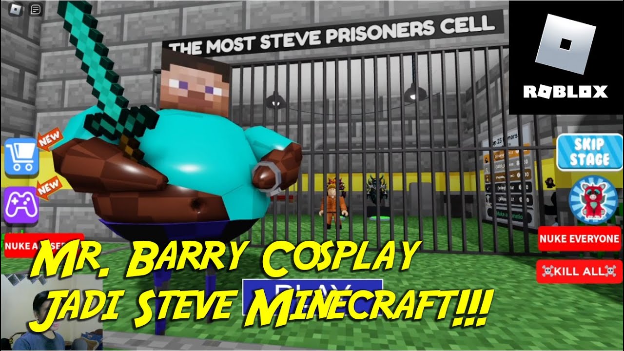 Roblox - NEW! STEVE BARRY'S PRISON RUN! Obby ~ Mr. Barry main cosplay ...