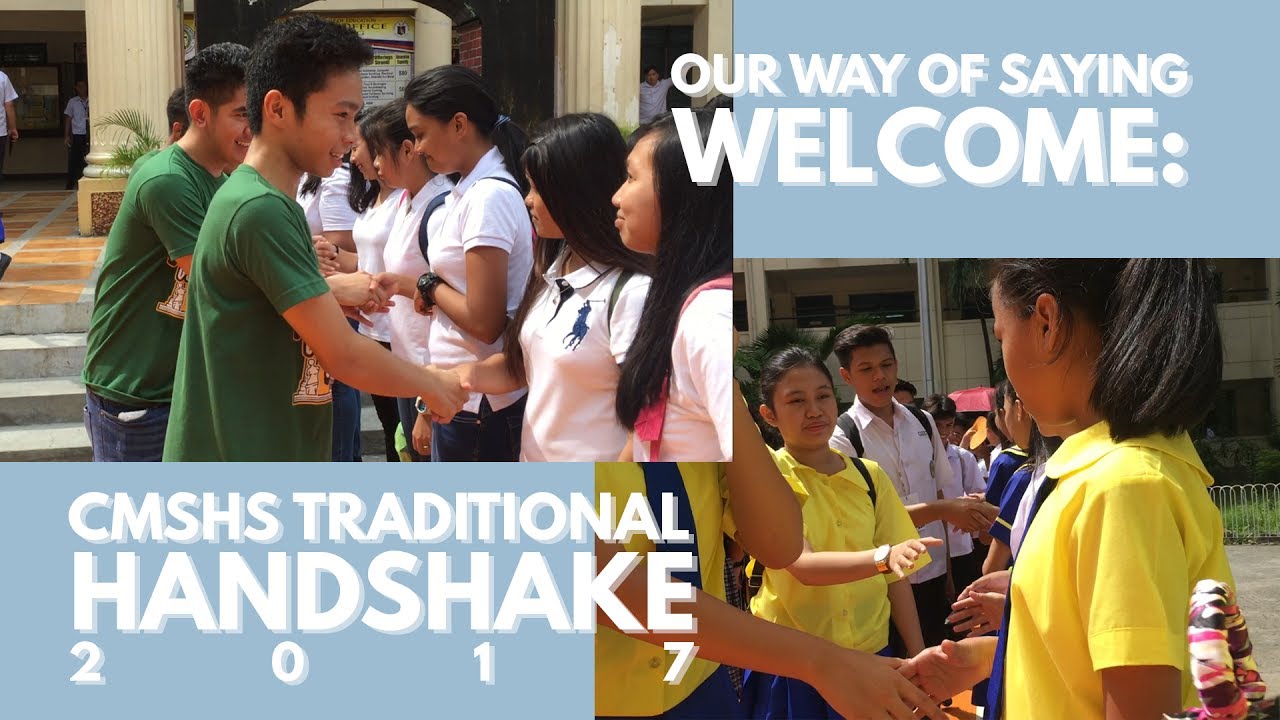 Our Way of Saying "Welcome" | CMSHS Traditional Handshake 2017 - YouTube