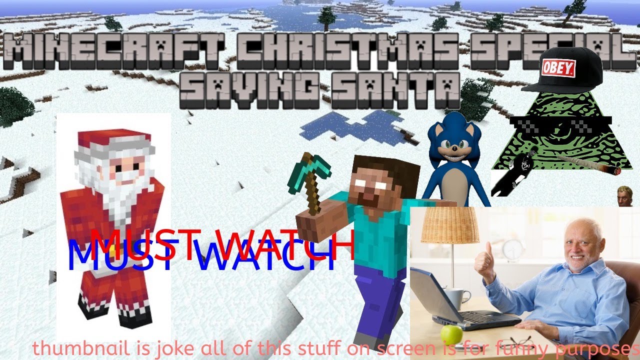 i saved santa in Minecraft!!!!. (Christmas special) - YouTube