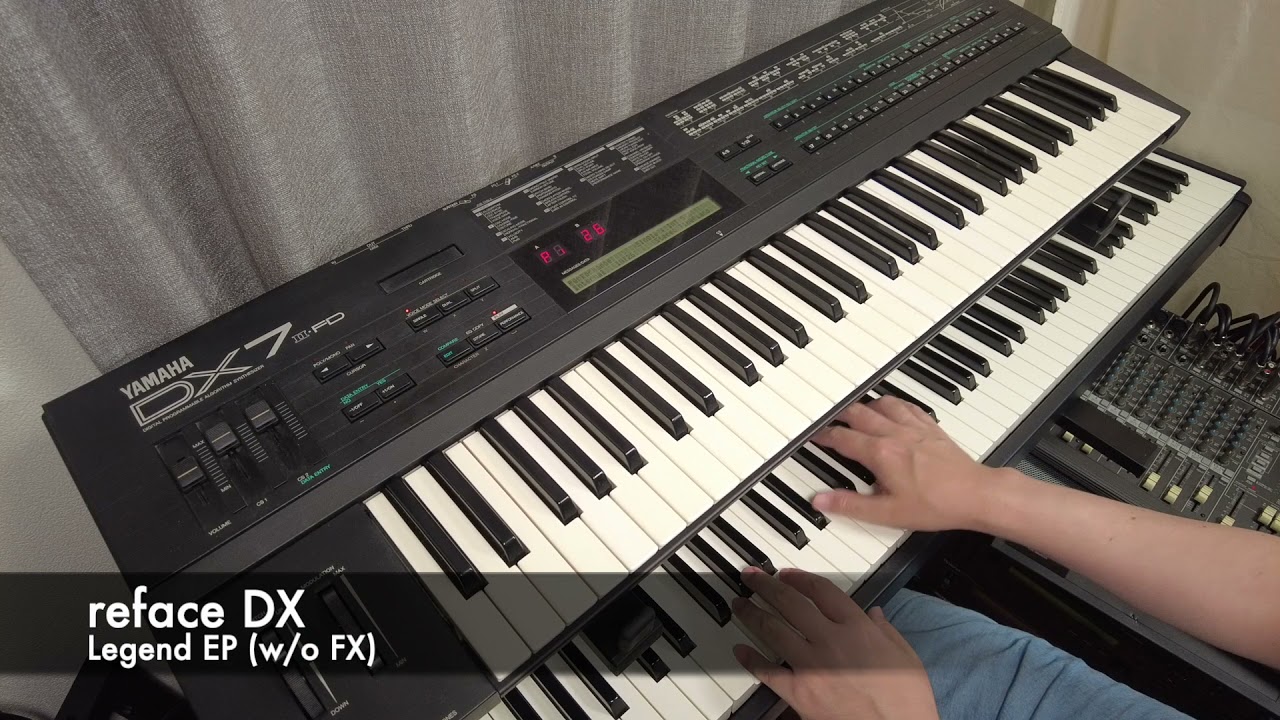DX7 vs DX7ii-FD vs reface DX (Yamaha) - YouTube