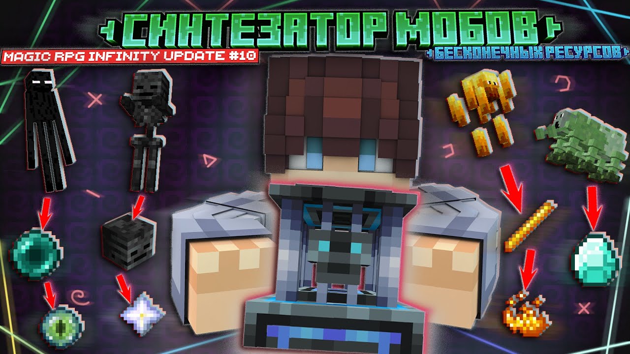 МЕТА • СИНТЕЗАТОР БЕСКОНЕЧНЫХ РЕСУРСОВ ИЗ МОБОВ Techno Magic RPG Infinity Update #10 - YouTube