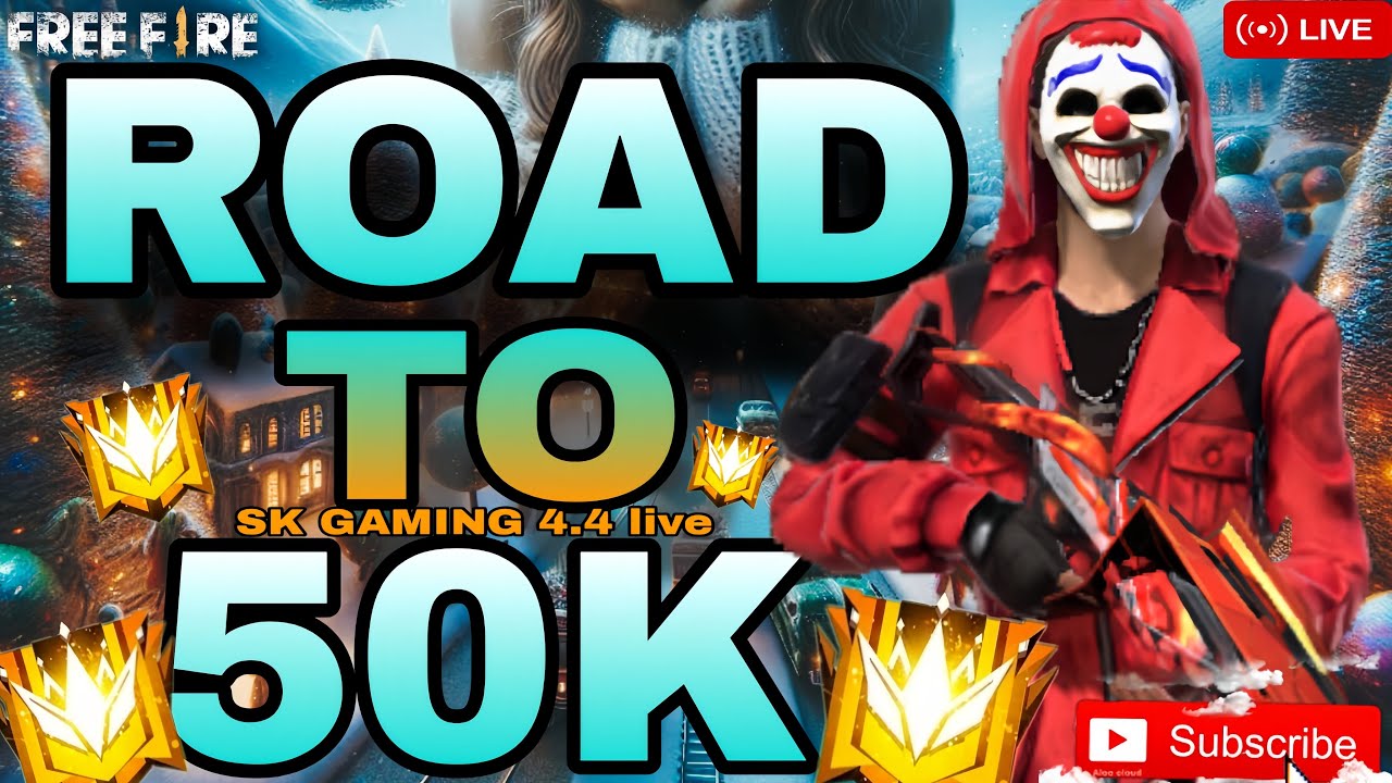 🤫😈Free Fire MAX is Live With SK gaming 4.4 lone wolf 🐺😉😈🤫 - YouTube