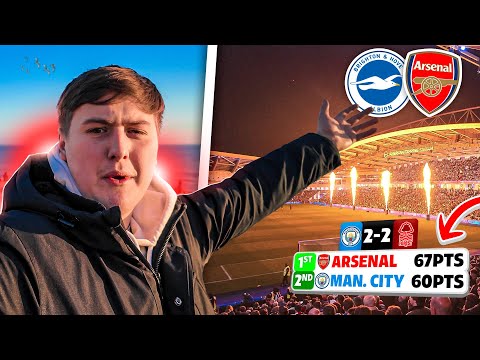 ARSENAL WIN & CITY DROP POINTS! 👀 | Brighton 0-1 Arsenal | Matchday Vlog
