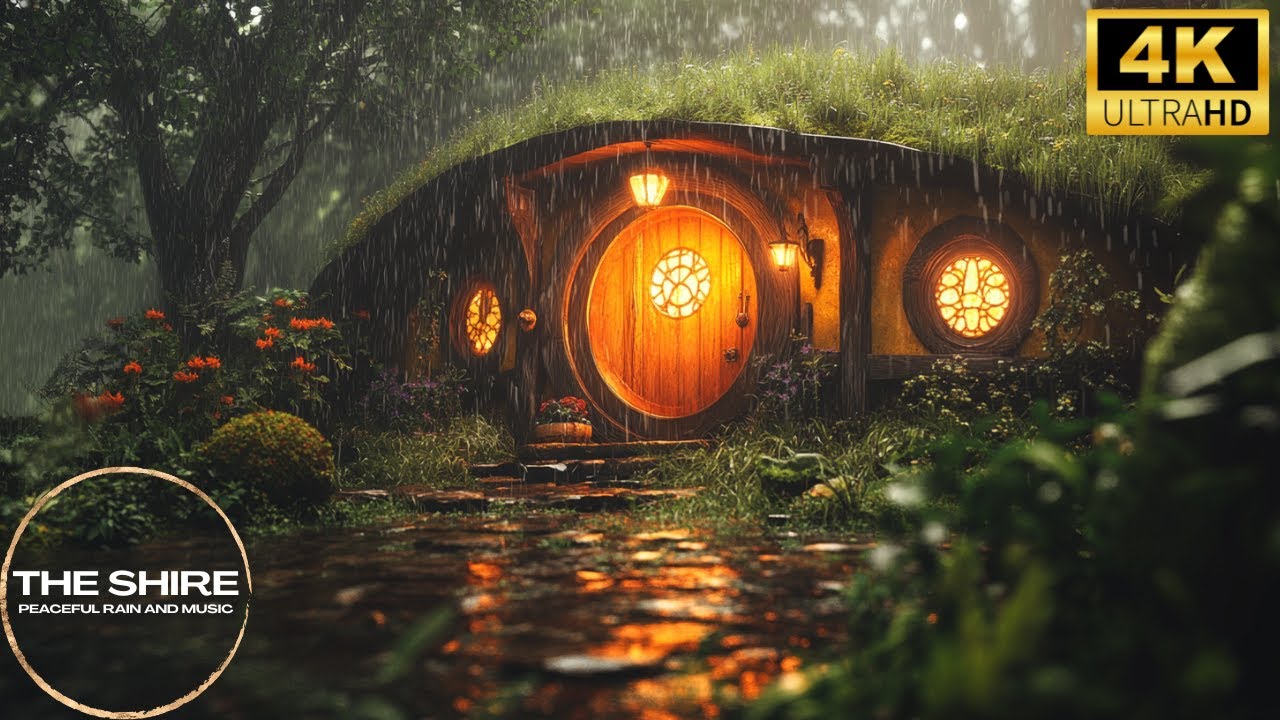 The Lord Of The Rings | The Shire | Hobbit | Rain | Ambience | 1 Hour ...