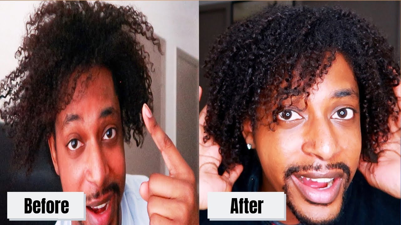 Curly Hair Routine For Men 2020 - YouTube