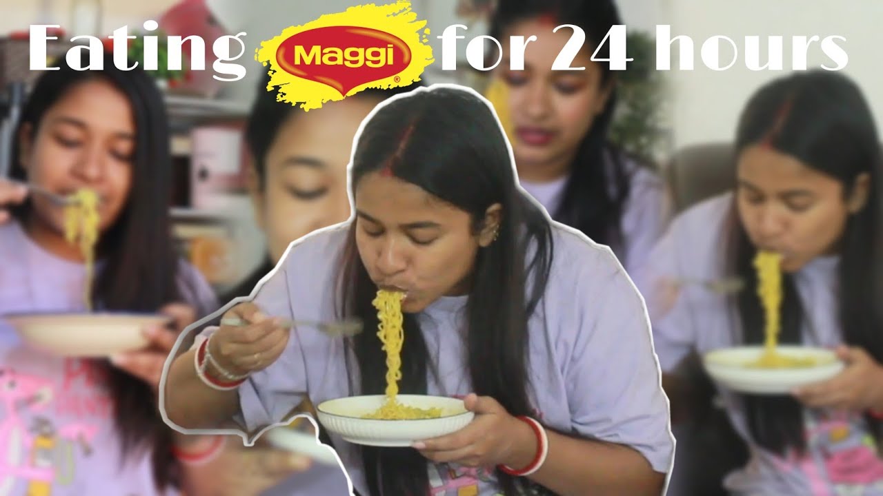 24 hours Maggie eating challenge 🍜🍜 ||Singha session - YouTube