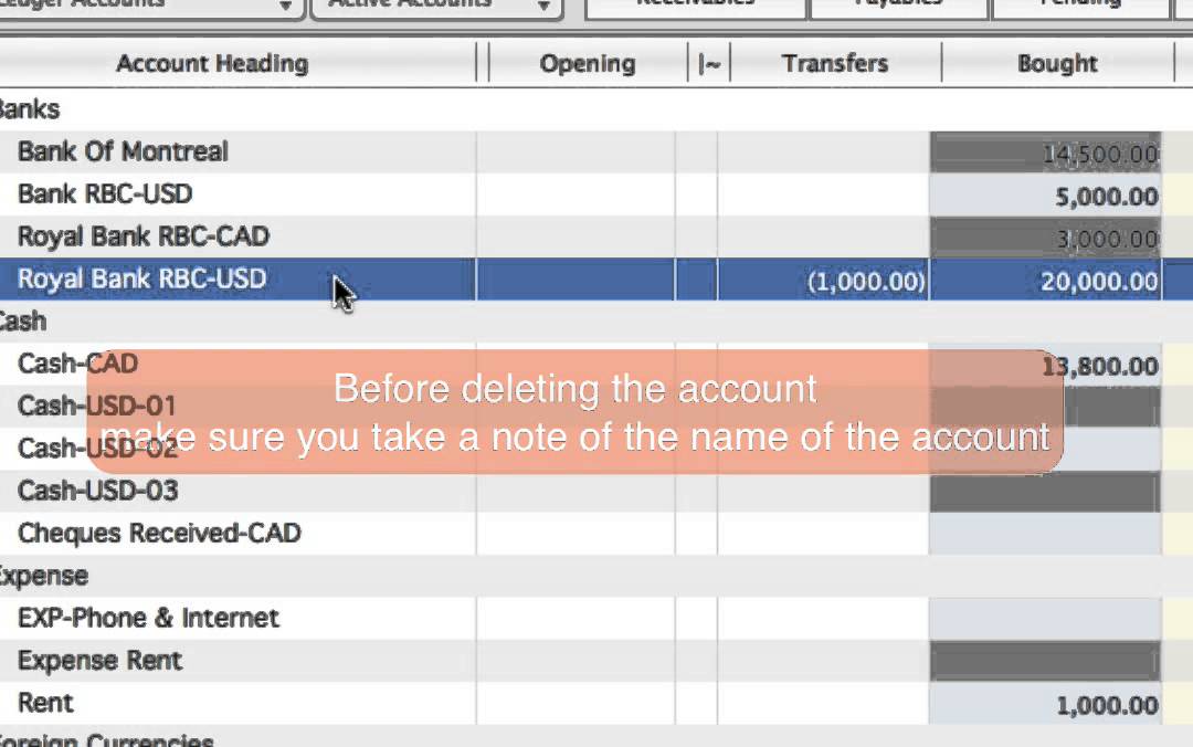 Merging two sub-ledger accounts in CurrencyXchanger (CXR) | Multi ...