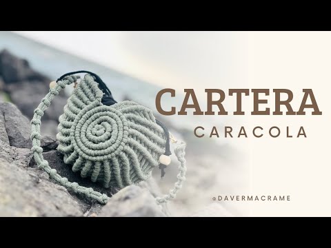 💛 DIY Macramé: Cartera Caracola fácil y hermosa - YouTube