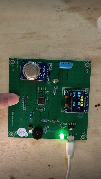 stm32f103 temperature and humidity air quality alarm - YouTube