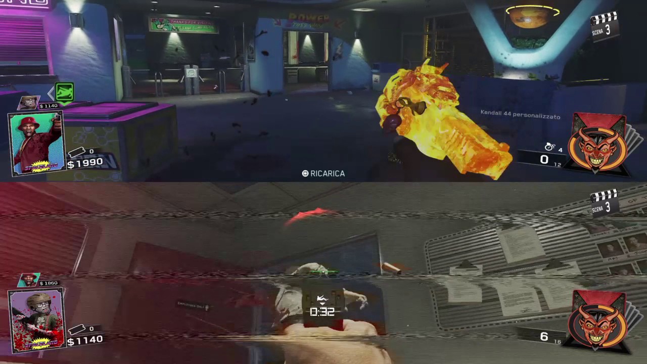 Call of Duty®: IW_Zombies a Spaceland split screen - YouTube