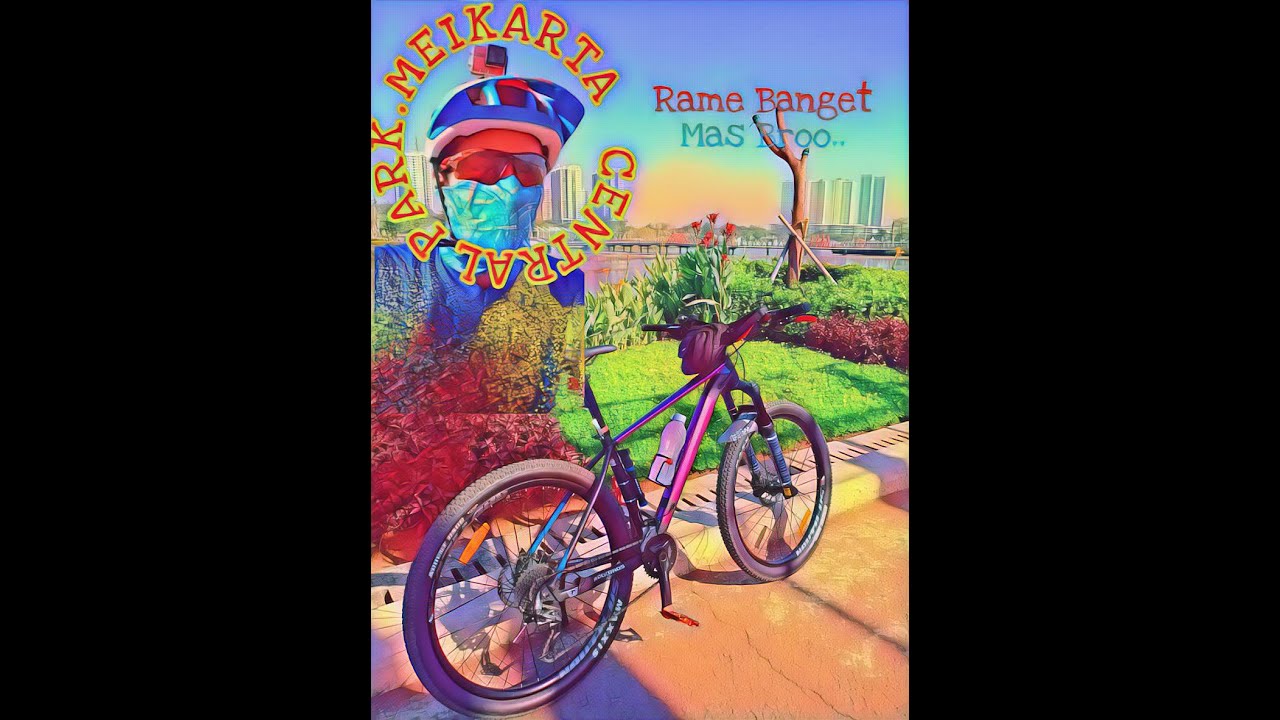 Gowes pagi di danau central park meikarta - YouTube