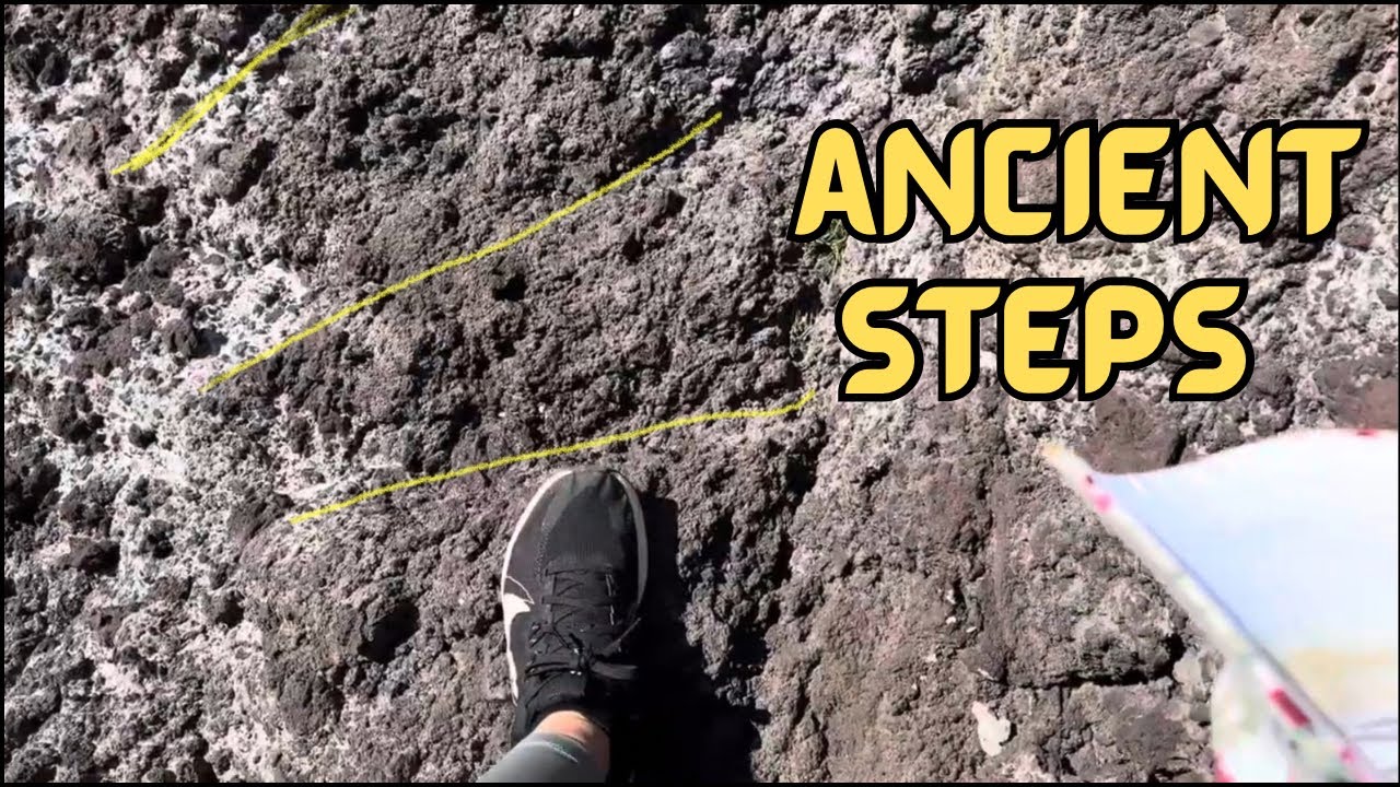 Ancient steps covered in Lava .. - YouTube