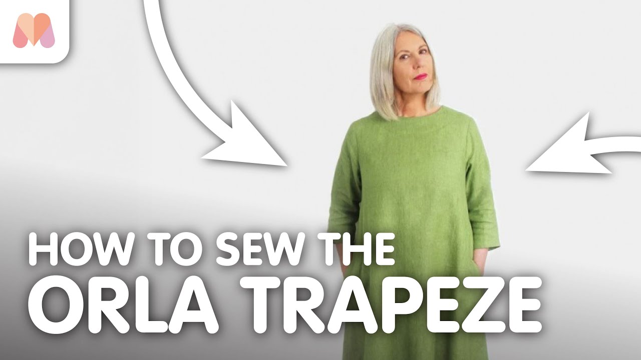 How to Sew the Orla Trapeze Dress | Sewgirl Patterns Sewalong - YouTube