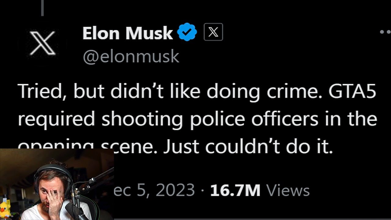 Asmon Reacts to Elon Musk's Viral Tweet About GTA 6 - YouTube