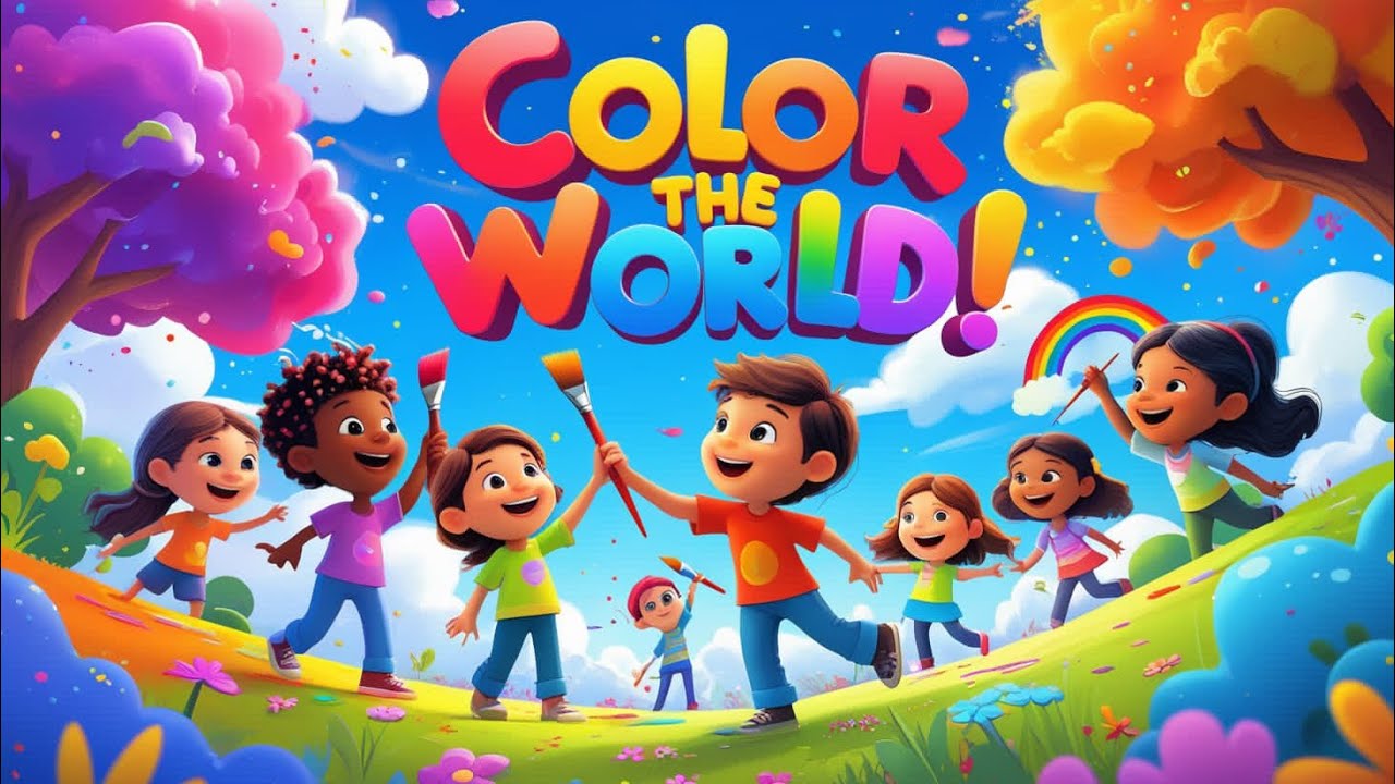 Color the World New Nursery Rhyme for Kids of 2024 / New Toddlers Song ...