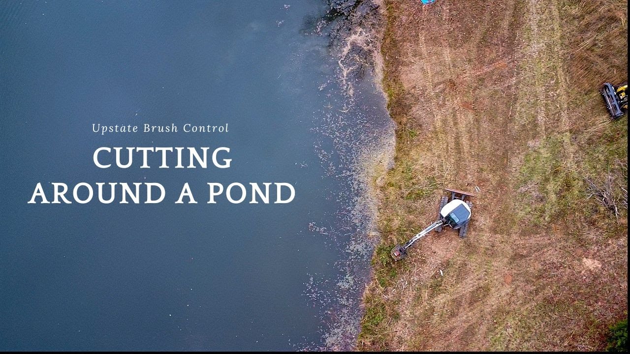 Cutting Around a Pond - YouTube