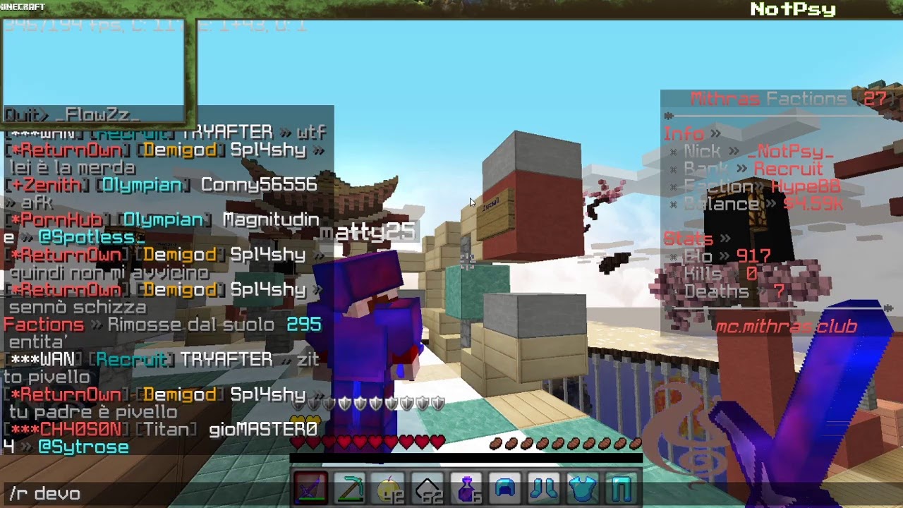 Minecraft fazioni - YouTube