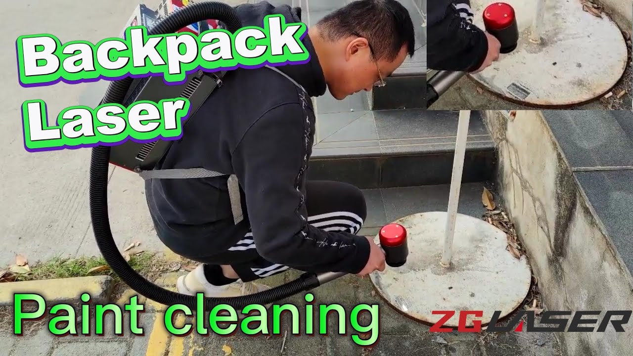 Backpack Paint Laser Cleaning - YouTube