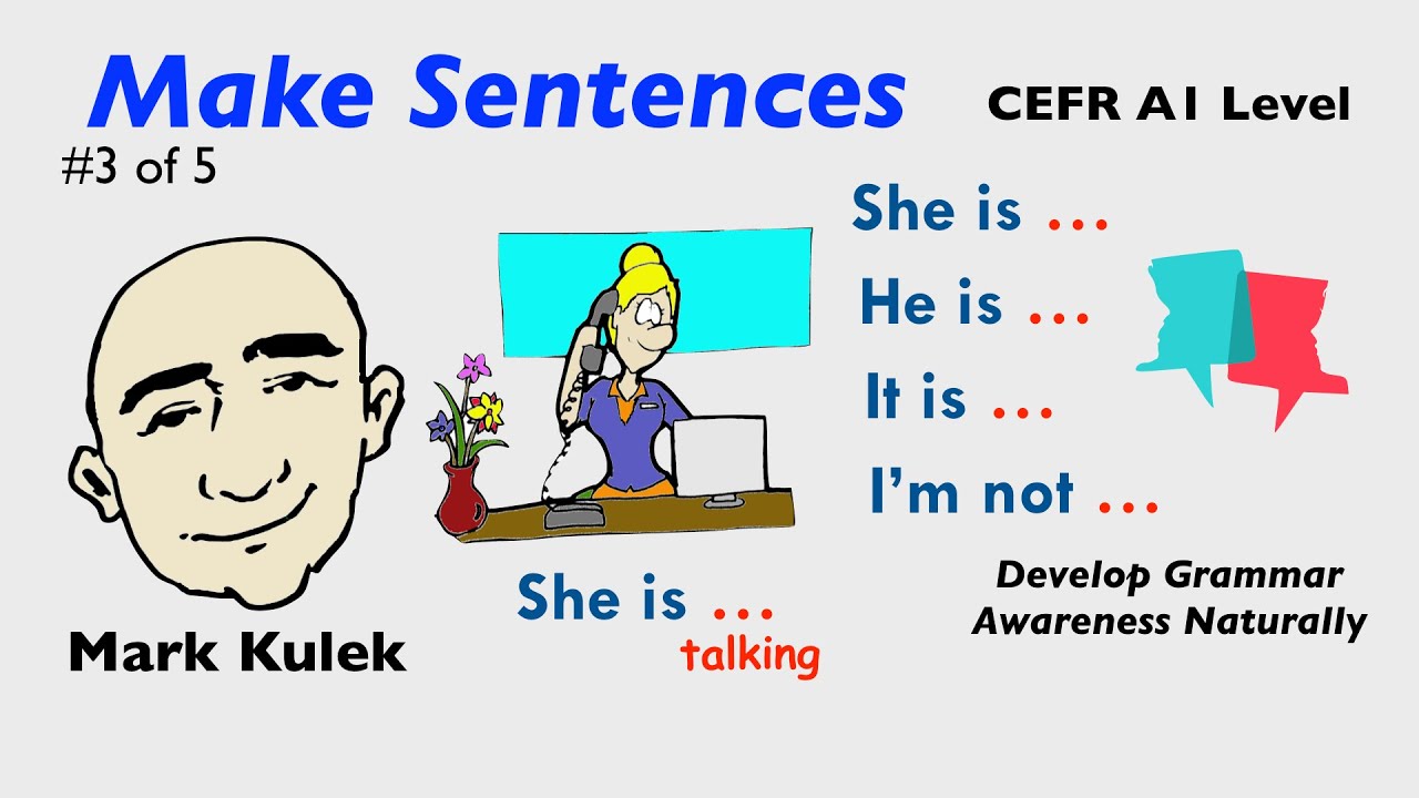 Make Sentences - She is, He is, It is, I'm not | 3 | English For ...
