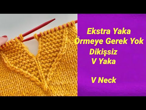 Dikişsiz V Yaka / V Neck