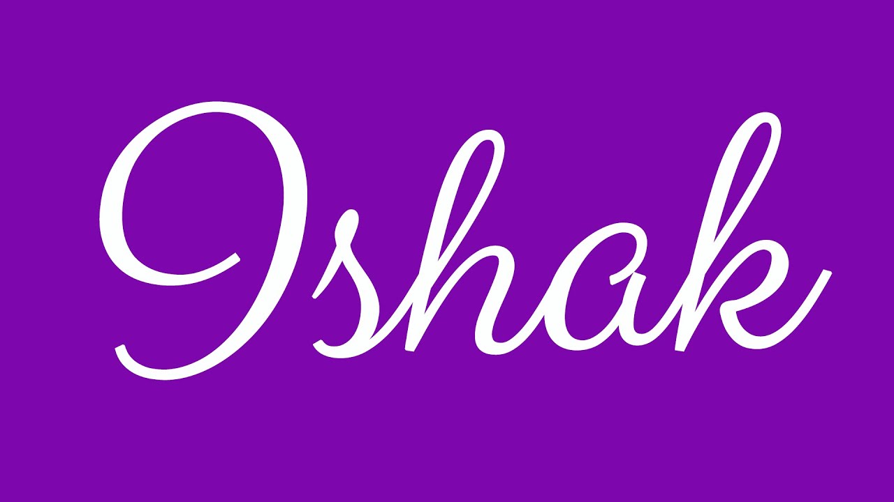 Learn how to Write the Name Ishak Signature Style in Cursive Writing ...