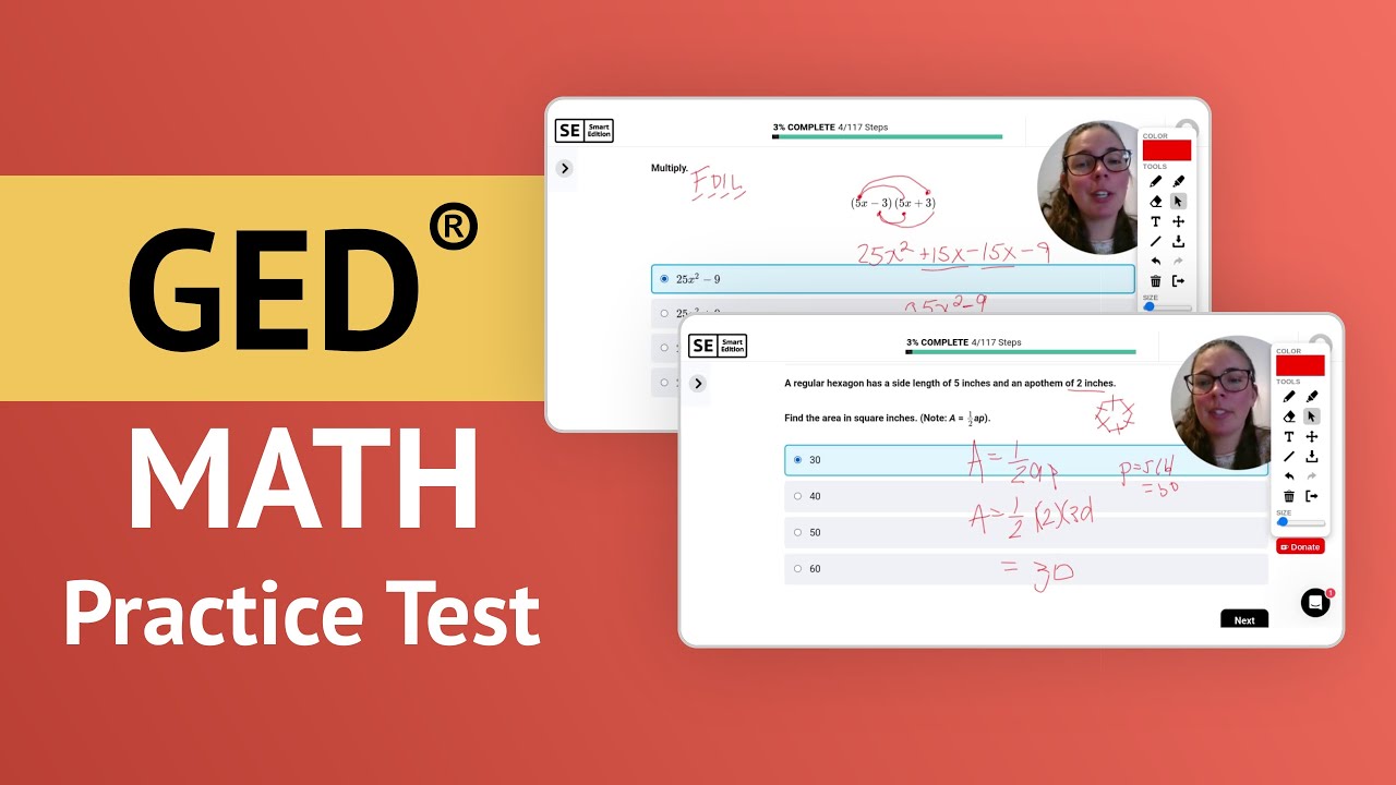 GED Math Practice Test | All Answers Explained By A Math Teacher - YouTube