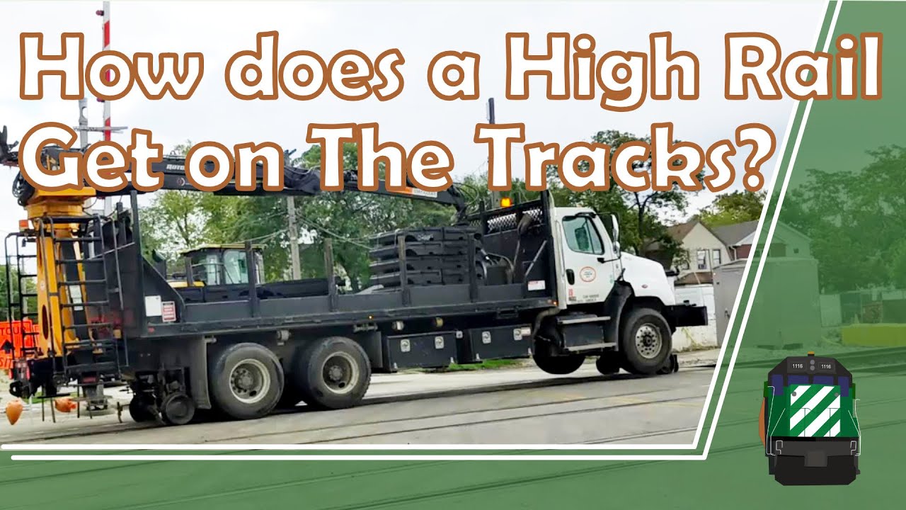 How Does a High Rail Truck Get on the Railroad Tracks? - YouTube