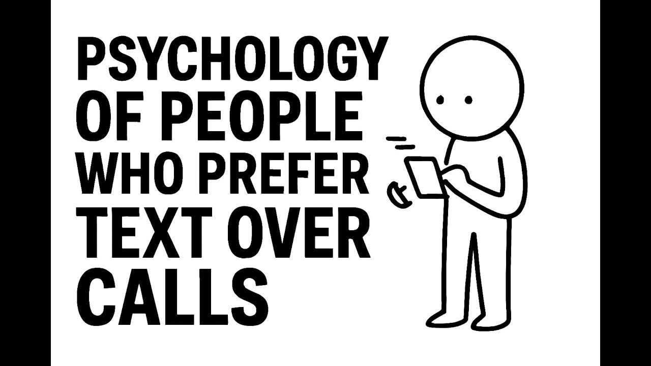 Why You Prefer Text Over Calls — Psychology Explained! - YouTube