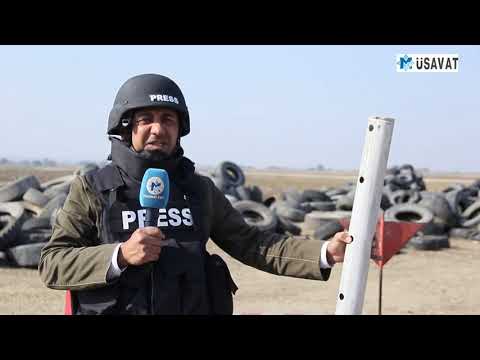 Düşmən mərmilərini partladan xüsusi qrup Goranboyda