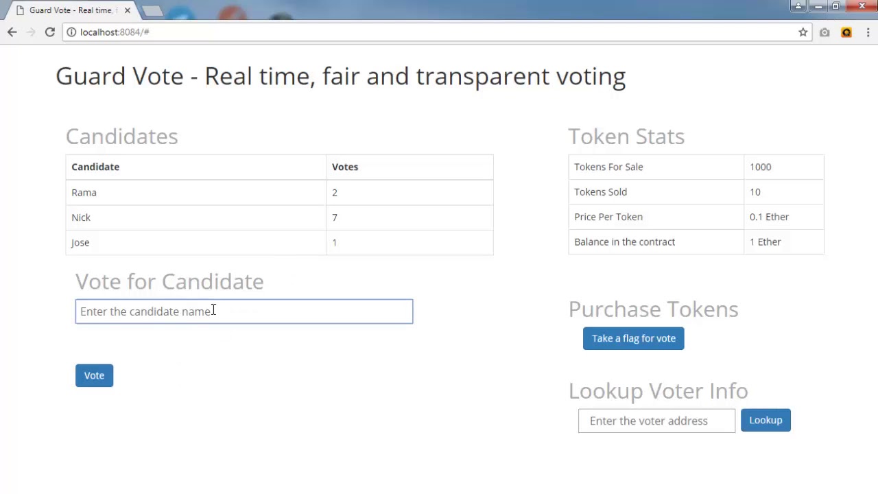 Guard Vote - Real time, fair and transparent voting - YouTube