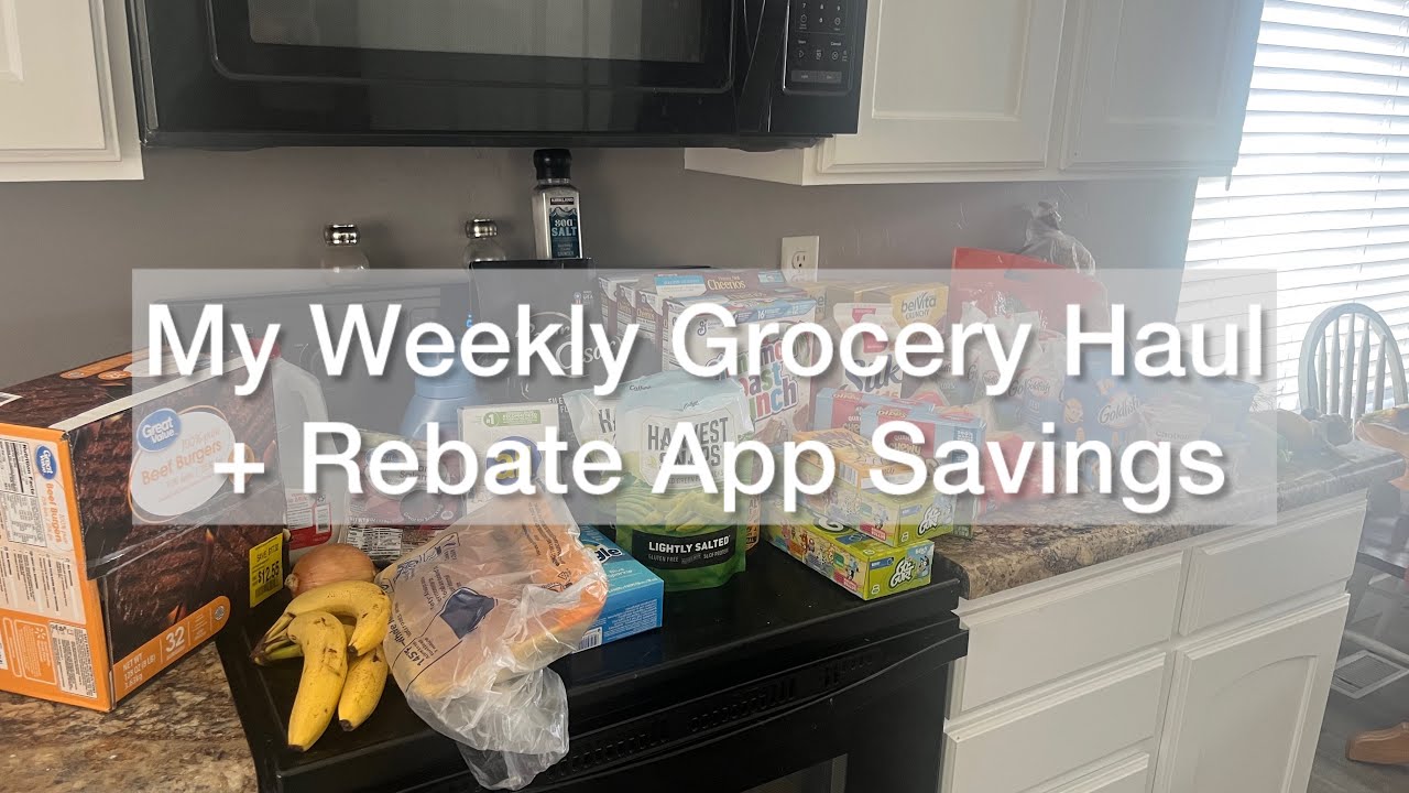 My Weekly Grocery Haul + Rebate App Savings - YouTube