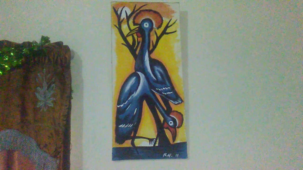 Robert Newman shows off some Paintings. - YouTube