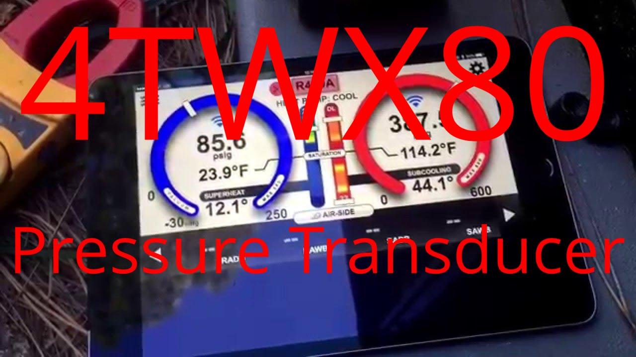 Trane 4TWX8024 Suction Line Pressure Transducer - YouTube