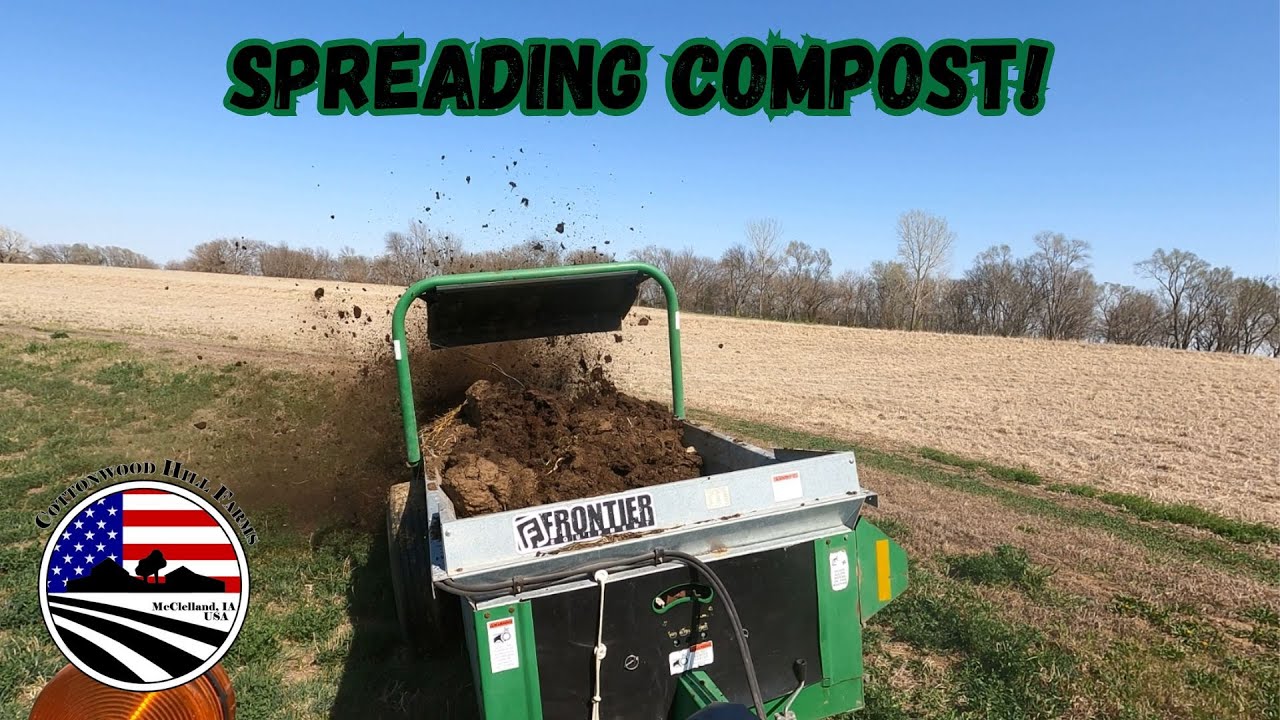 Spreading Compost on a Small Dairy Farm! - YouTube