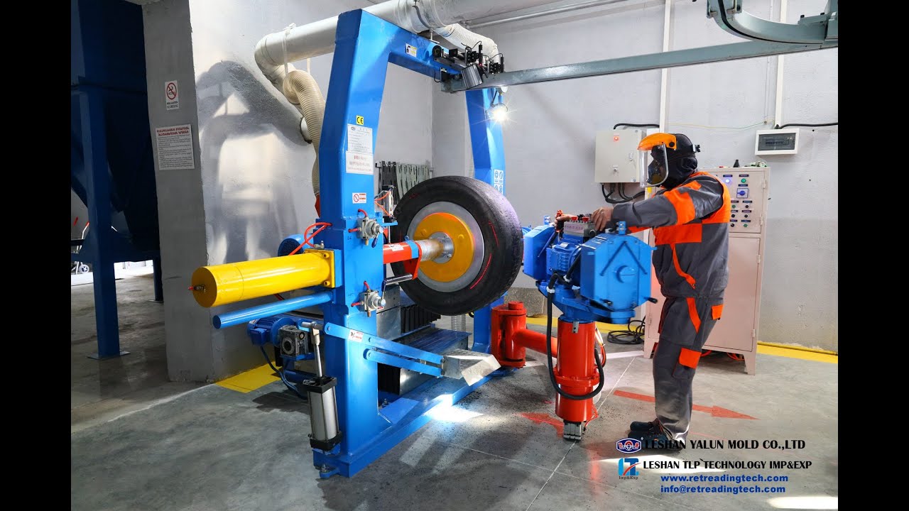 YLM-1 TBR TIRE BUFFING MACHINE FOR TIRE RETREADING - YouTube