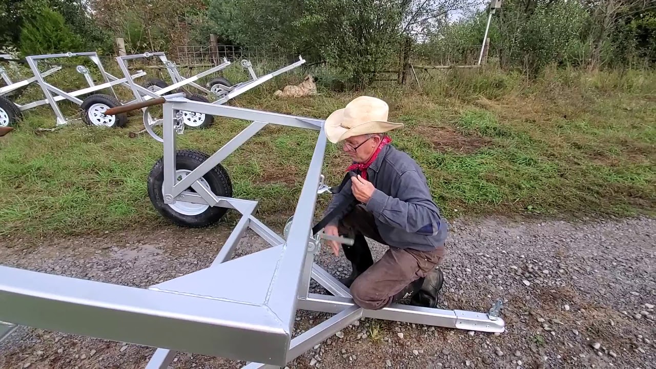 Greg Judy details how to use his ATV big round bale unroller to spread ...