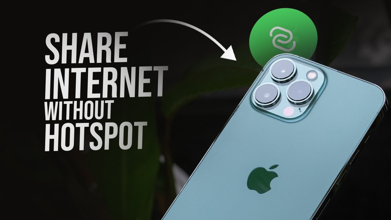How to Share Internet from iPhone without Hotspot (tutorial) - YouTube