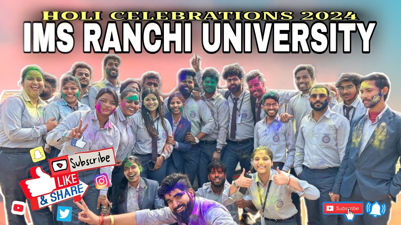 IMS RANCHI UNIVERSITY, HOLI CELEBRATIONS 2024 #viral #vlog #holi # ...
