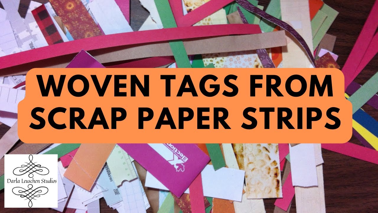 Craft With Me - Woven Tags From Scrap Paper Strips - YouTube