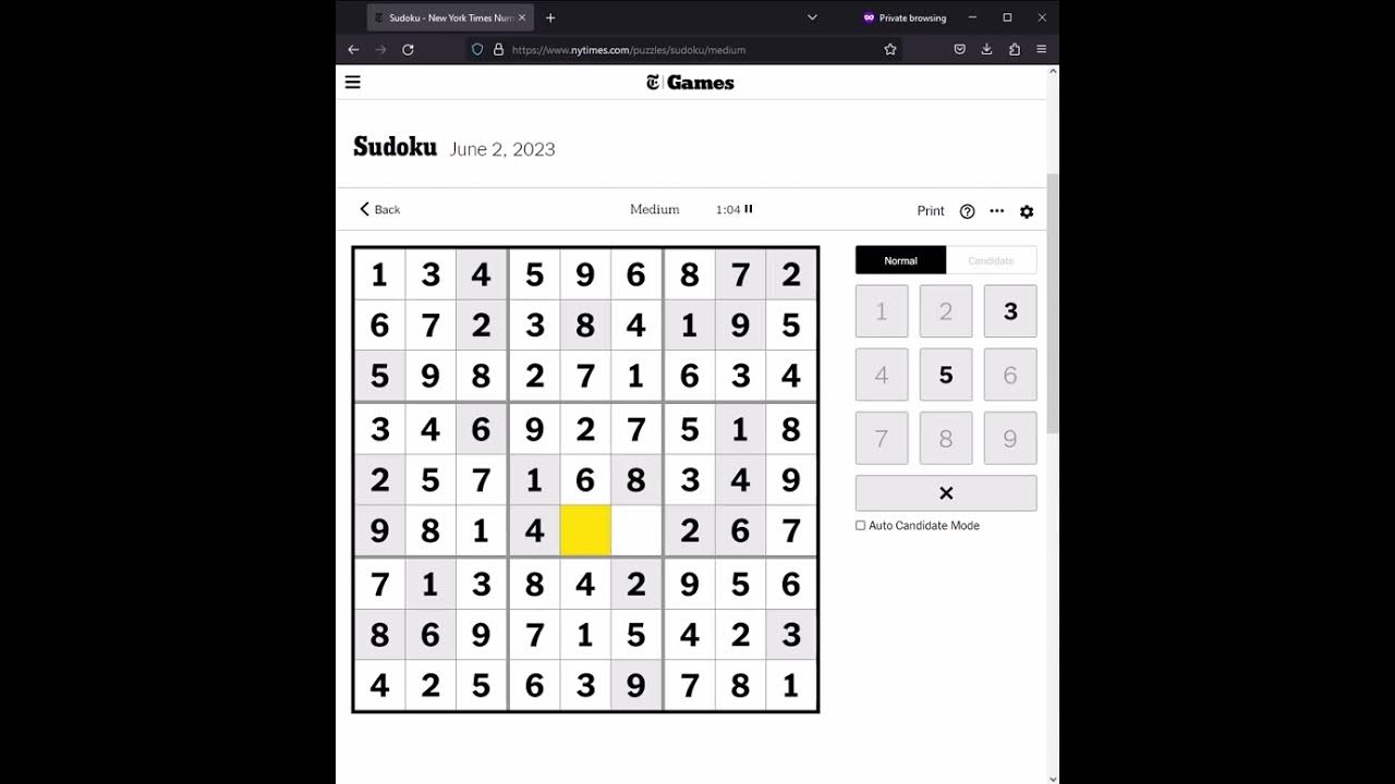 NYT Sudoku Answers Today 2nd June 2023 YouTube nyt-sudoku-answers-today-2nd-june-2023-youtube